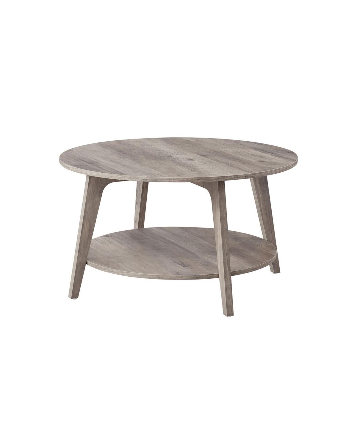 Click here for 2-Tier Round Coffee Table with Open Storage Shelf... prices