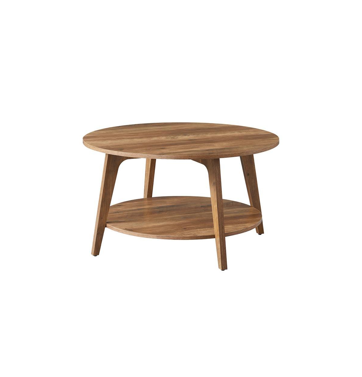 Click here for 2-Tier Round Coffee Table with Open Storage Shelf... prices