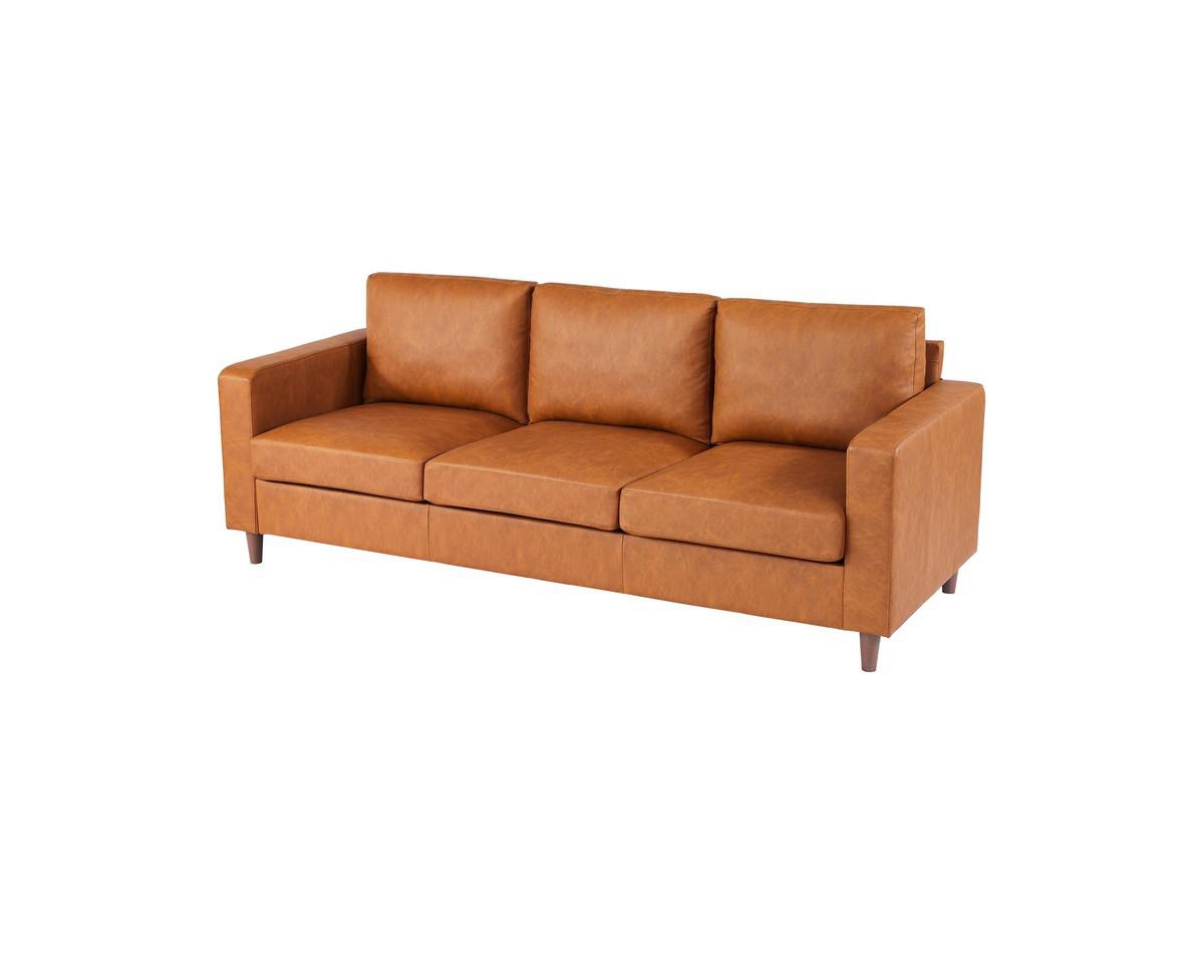 Click here for gaomon 85 Leather Couch for Living Room  Modern So... prices