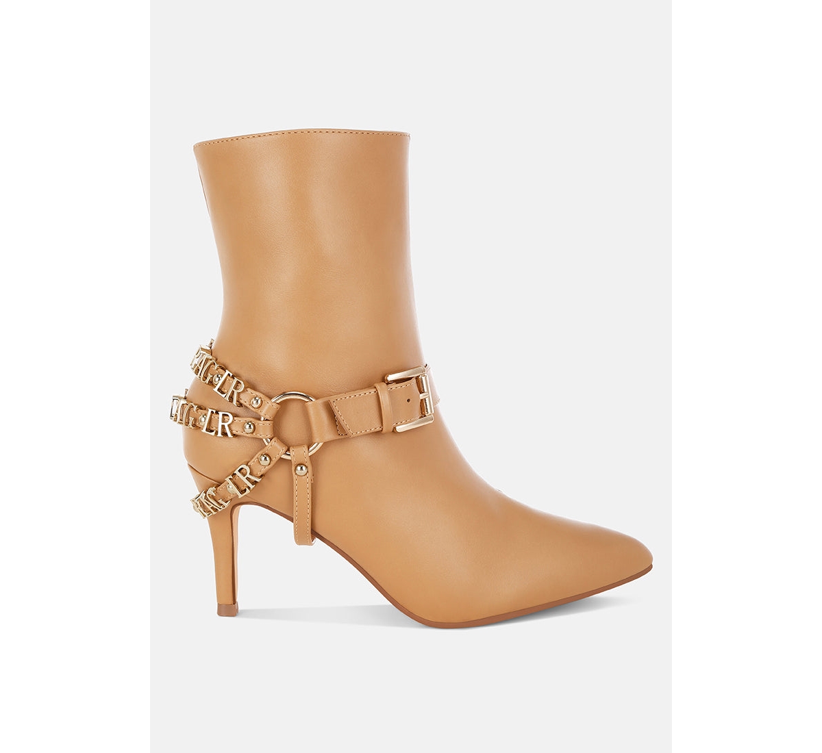 Click here for Nicene Harness Detail Stiletto Boots Women - Light... prices