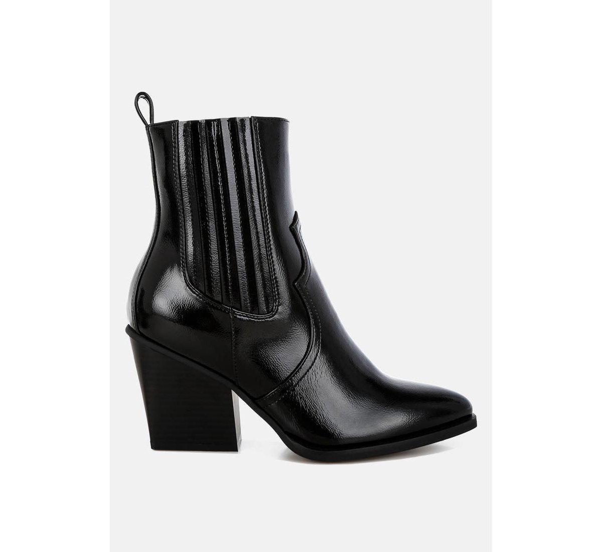 Click here for Cornus Snake Print Ankle Boots - Black prices