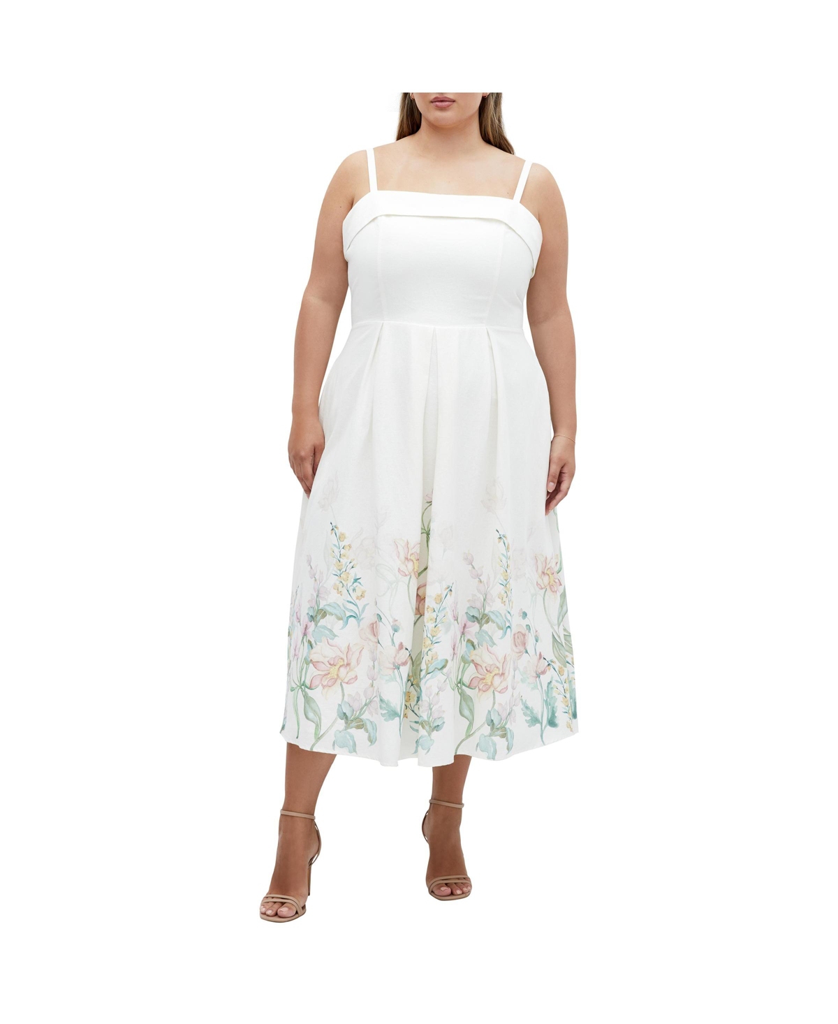 Click here for City Chic Plus Size Love Fleur Dress - Romantic ga... prices