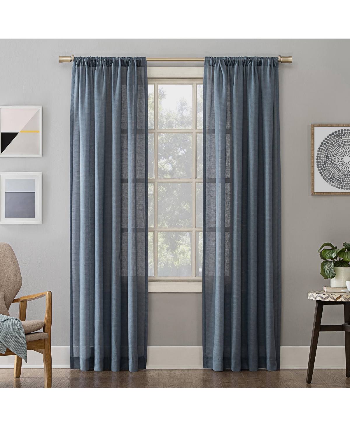 Click here for Amalfi Linen Blend Textured Semi-Sheer Rod Pocket... prices