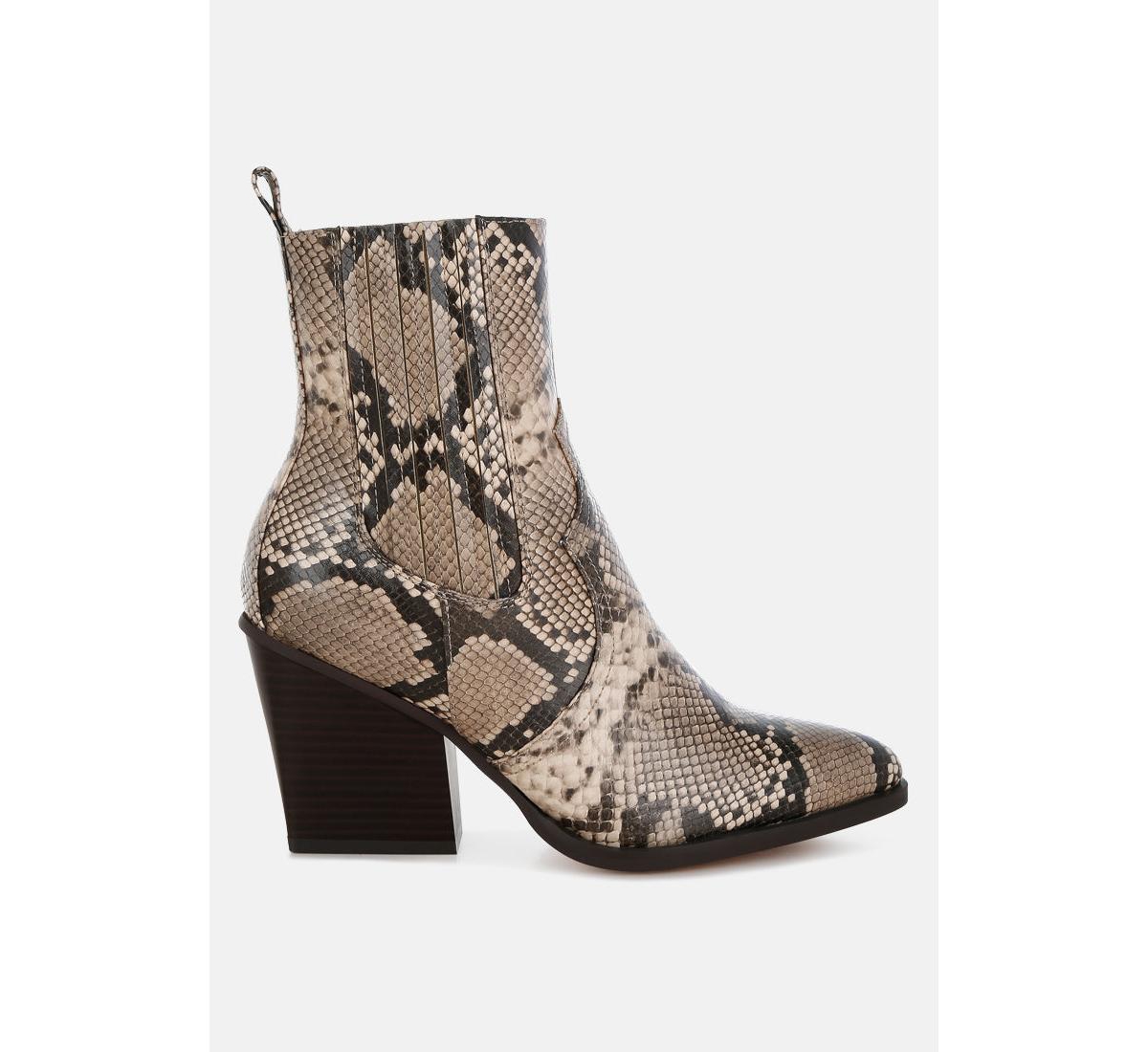 Click here for Cornus Snake Print Ankle Boots - Snake prices