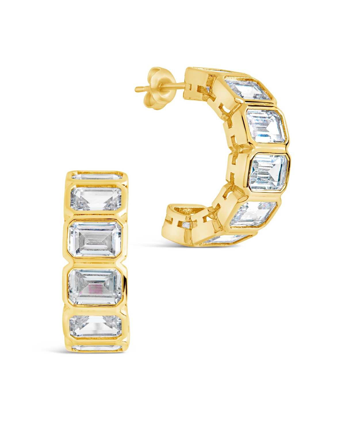 Click here for Sterling Forever Nyssa Bezel Cubic Zirconia Statio... prices