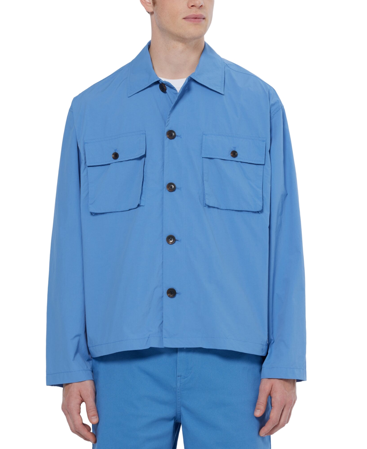 Click here for Scotch & Soda Mens Relaxed Fit Nylon Utility Shirt... prices