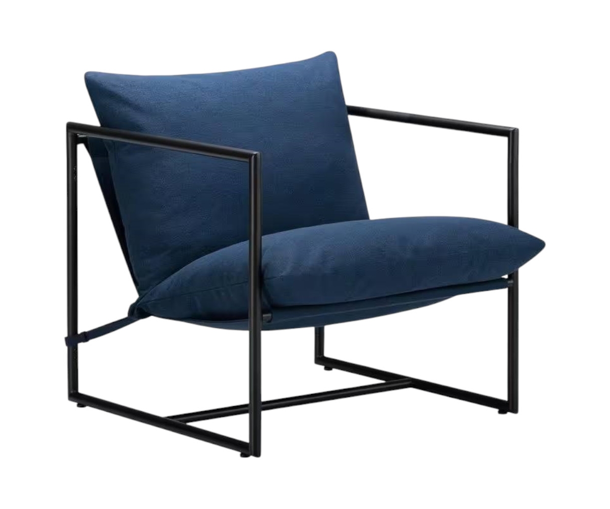 Click here for Slickblue Modern Upholstered Accent Chair with Met... prices