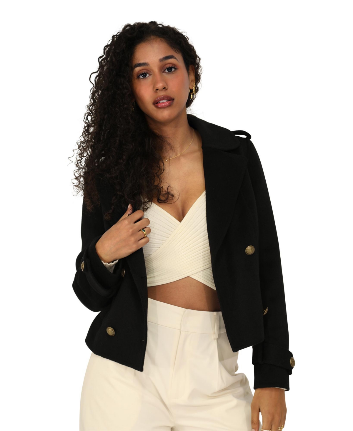 Click here for Belle & Bloom Better Off Military Peacoat Womens -... prices