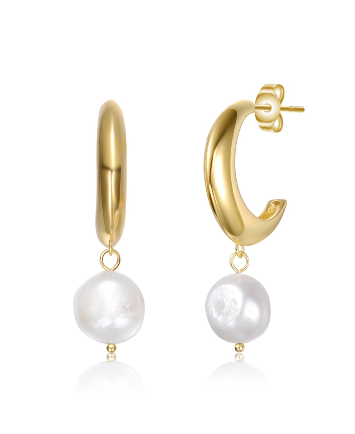 Click here for Sterling Silver 14K Gold Plated with Freshwater Pe... prices