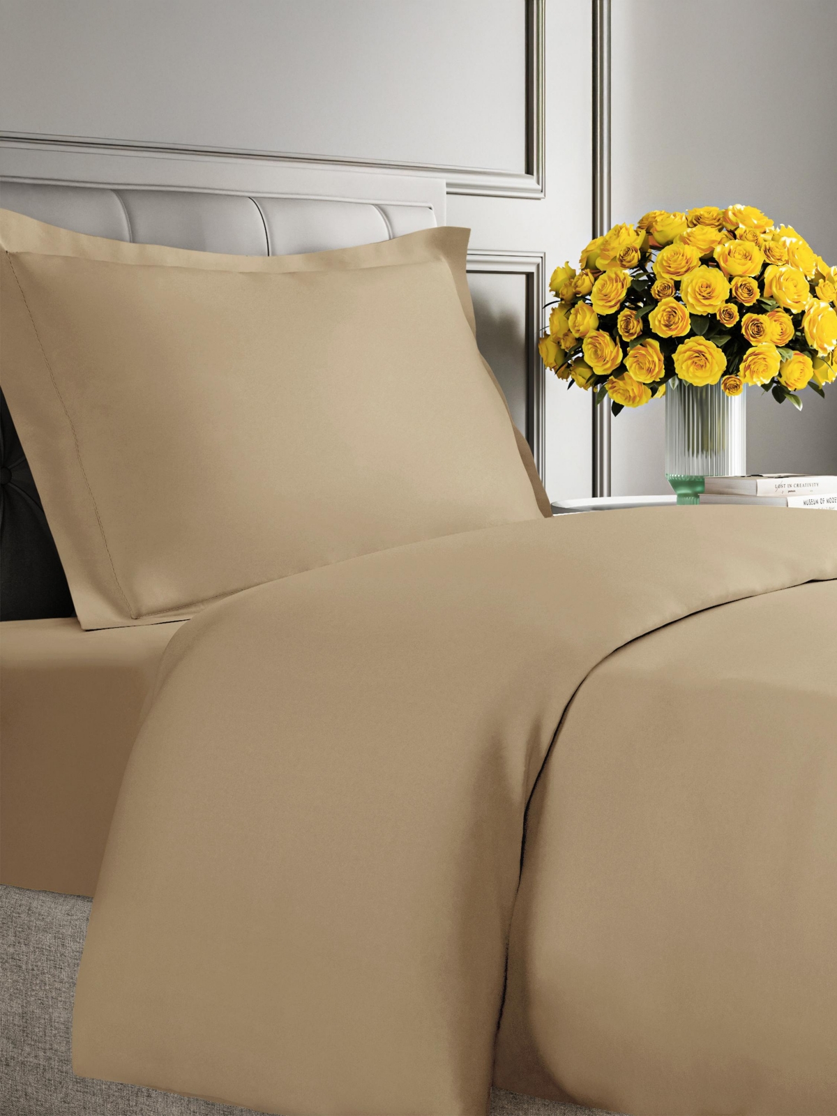 Click here for Premium Microfiber Duvet Cover Set - Twin - Cream... prices