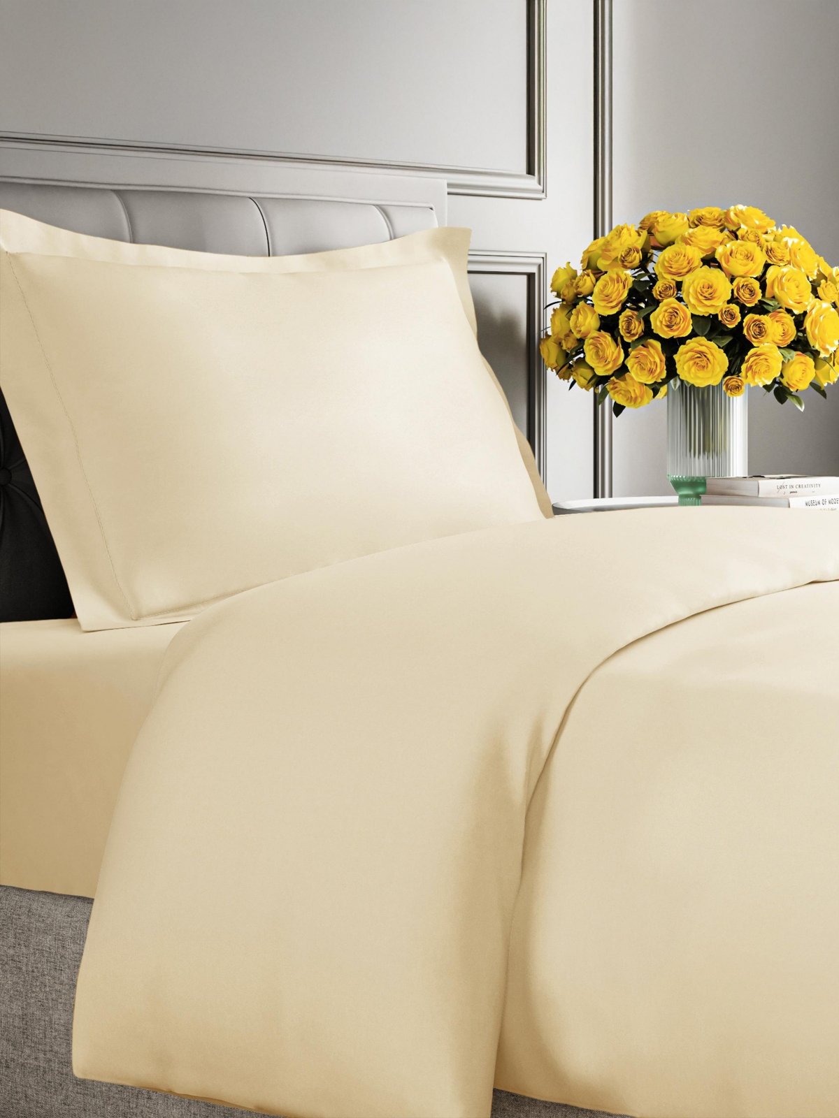 Click here for Premium Microfiber Duvet Cover Set - Twin - Cream... prices