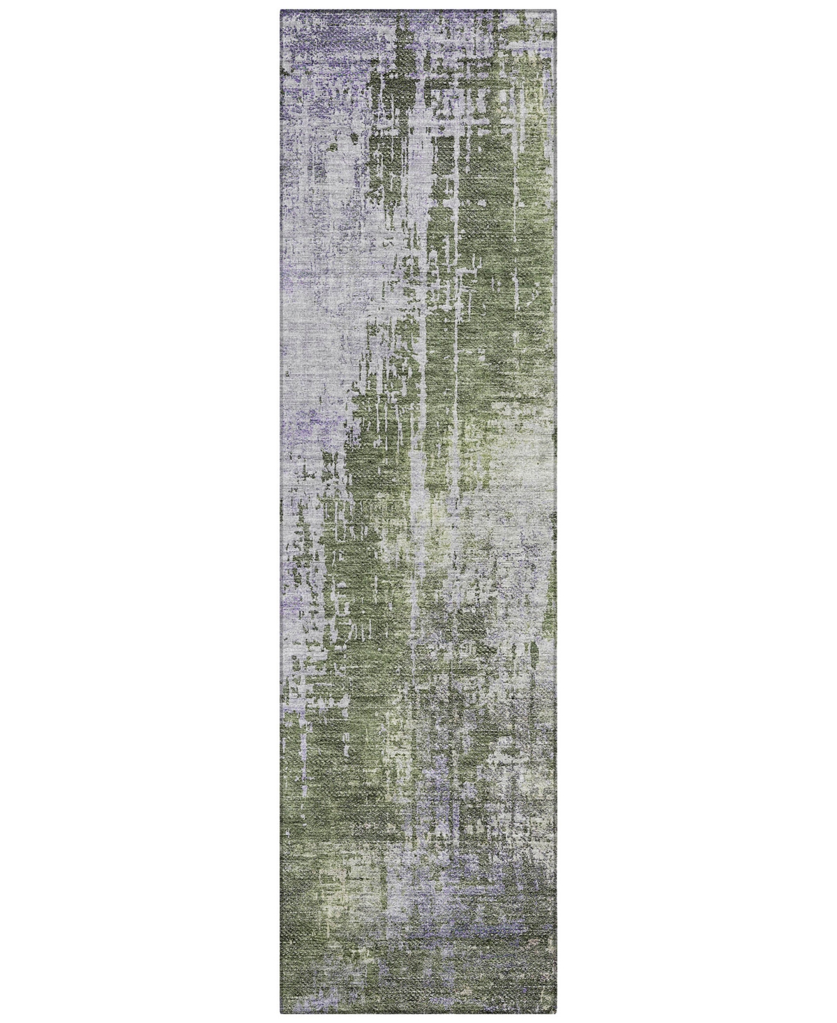 Addison Chantille Machine Washable ACN795 23x76 Runner Area Rug - Olive