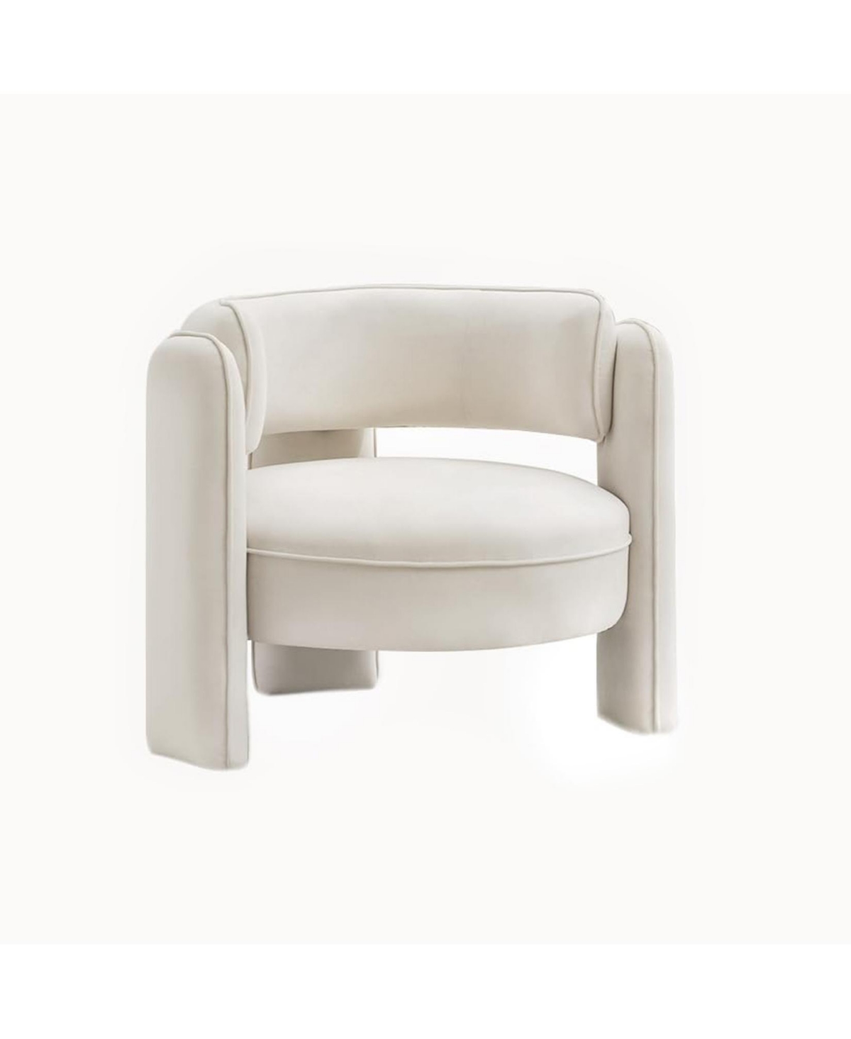 Click here for Modern Velvet Accent Chair  Mid-Century Barrel Arm... prices
