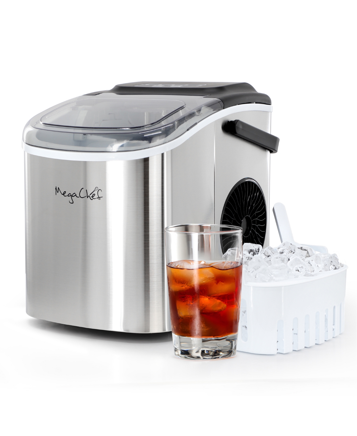 Click here for MegaChef 26 Pound Countertop Bullet Ice Maker - Si... prices