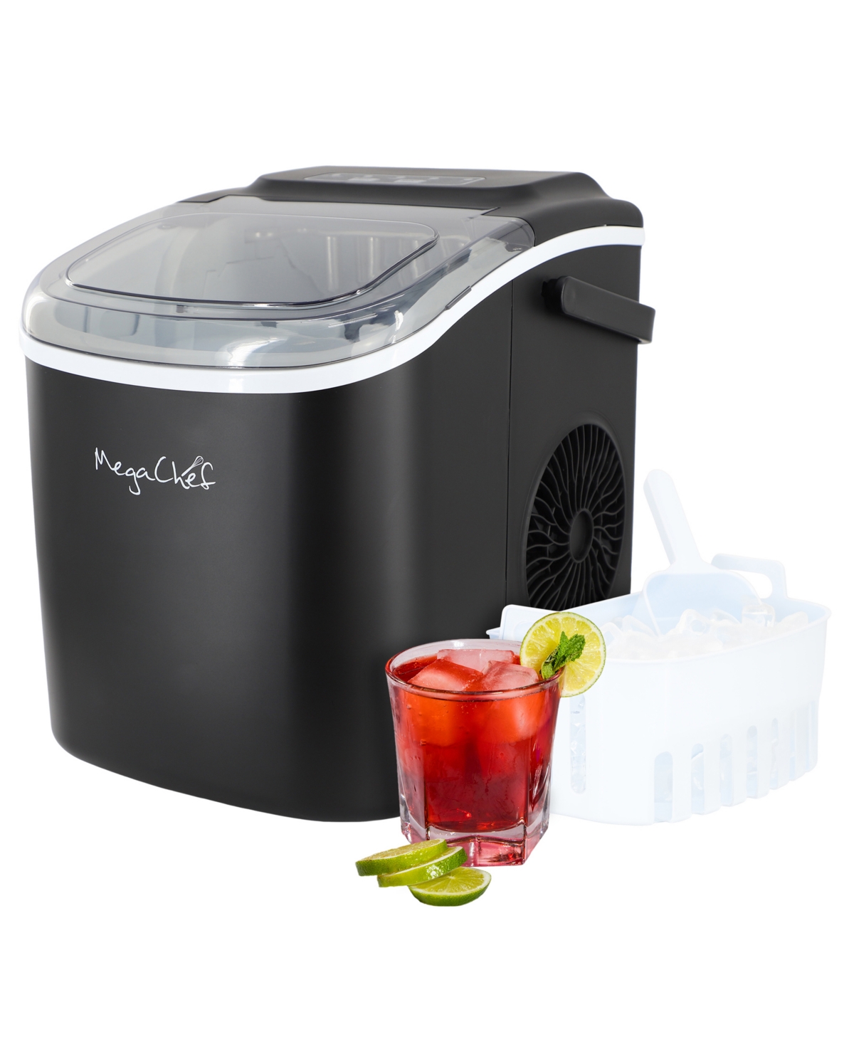 Click here for MegaChef 26 Pound Countertop Bullet Ice Maker - Bl... prices