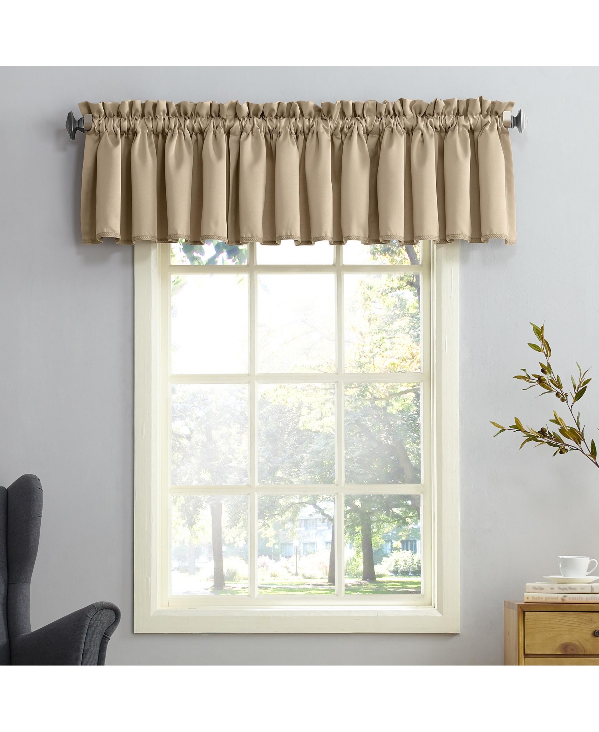 Click here for Grant Room Darkening Rod Pocket Curtain Valance -... prices