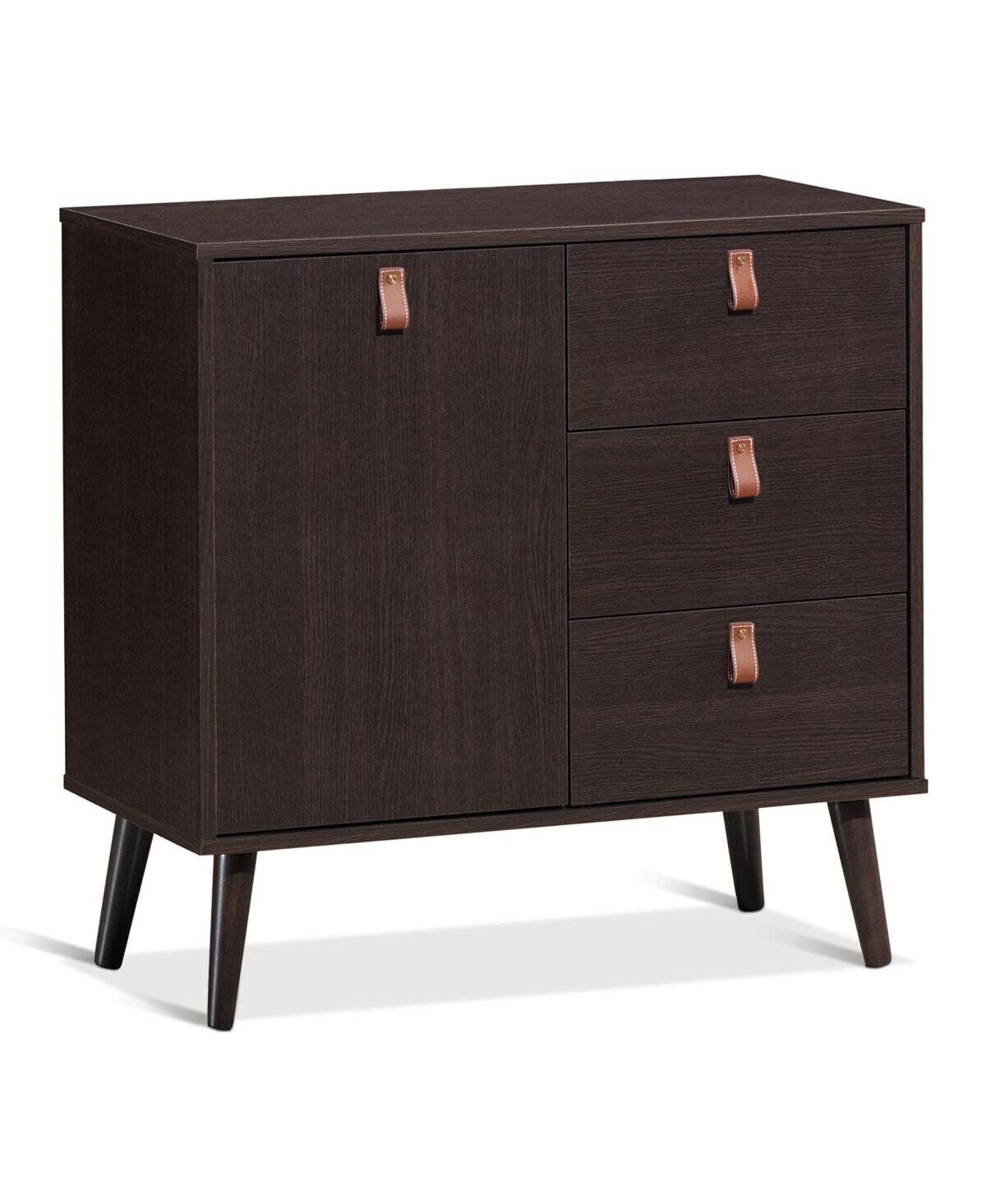 Click here for Gouun 3-drawer Sideboard Storage Display Cabinet -... prices