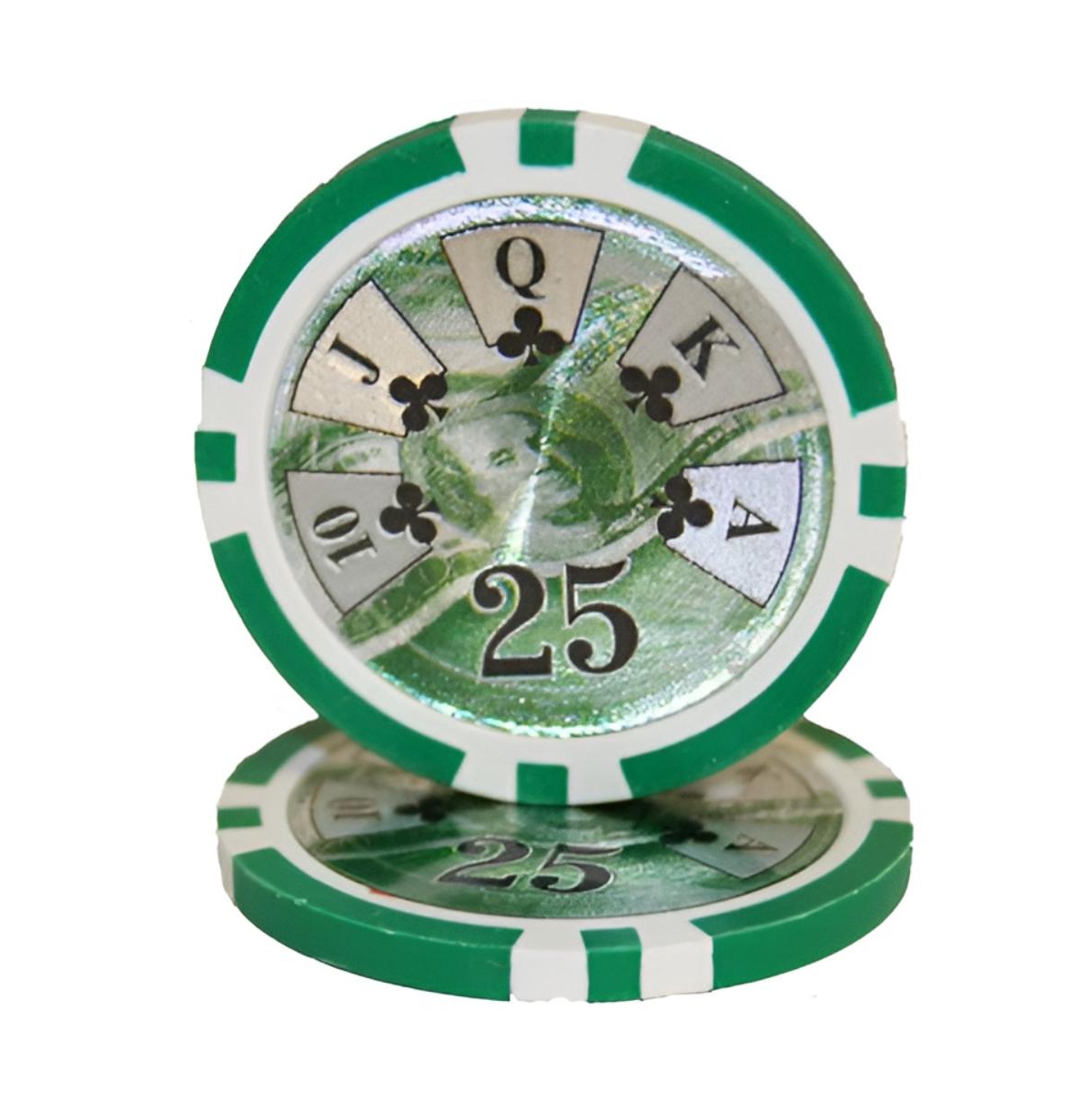 Click here for Slickblue Ben Franklin Holo Inlay Poker Chips (25-... prices
