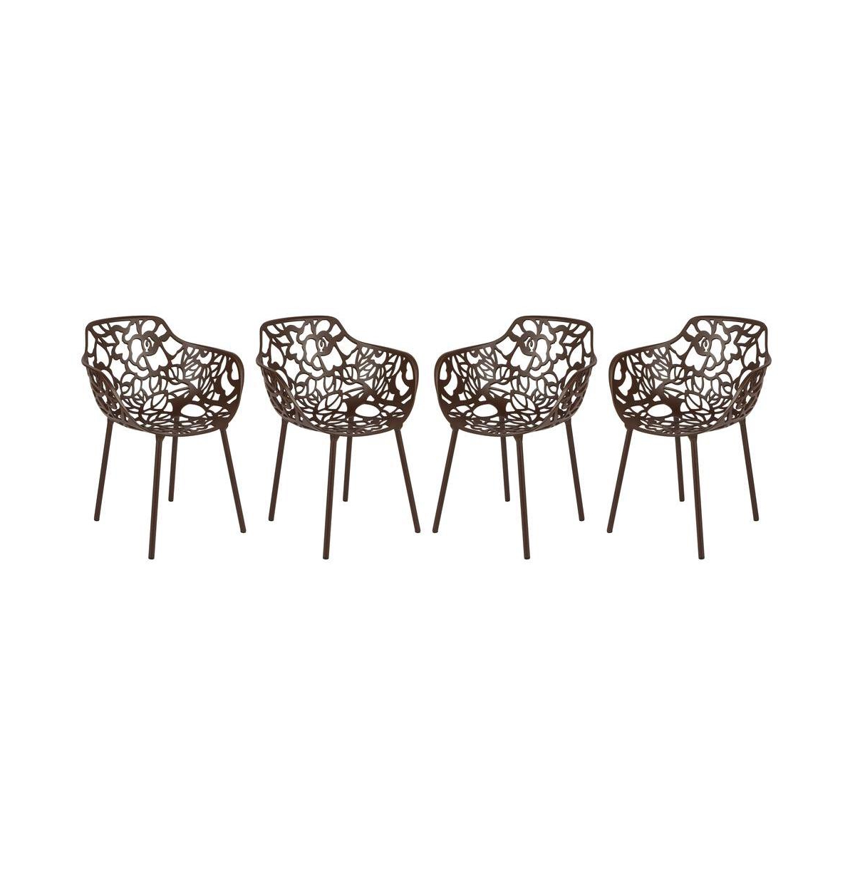 Click here for LeisureMod Modern Devon Aluminum Armchair  Set of... prices