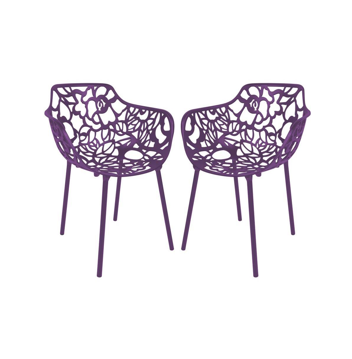 Click here for LeisureMod Modern Devon Aluminum Armchair  Set of... prices