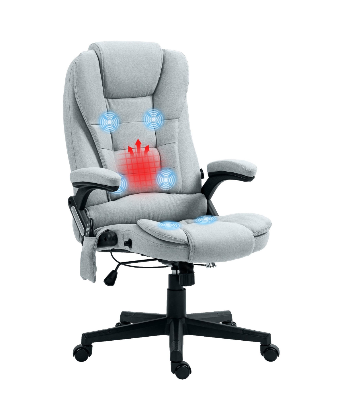 Click here for Vinsetto 6 Point Vibrating Massage Office Chair wi... prices