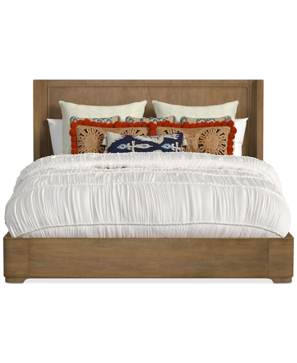 Click here for Nordic Queen Panel Storage Bed - Brown prices
