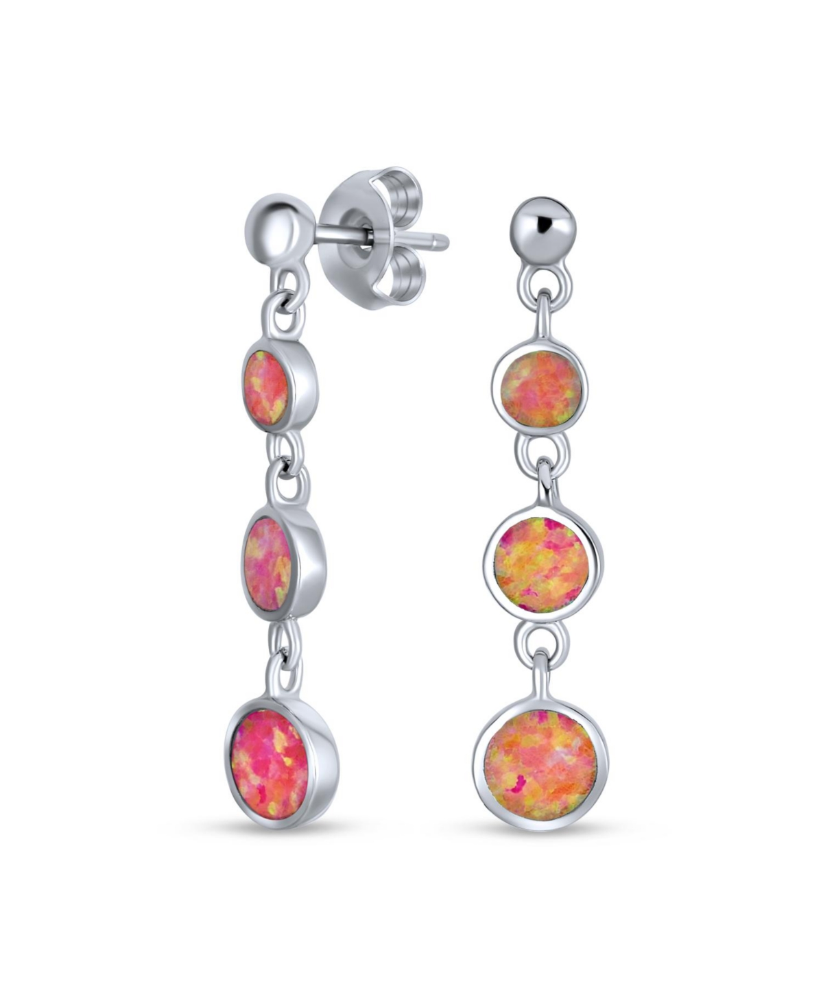 Click here for Bling Jewelry Geometric 3 Bezel Round Disc Linear... prices