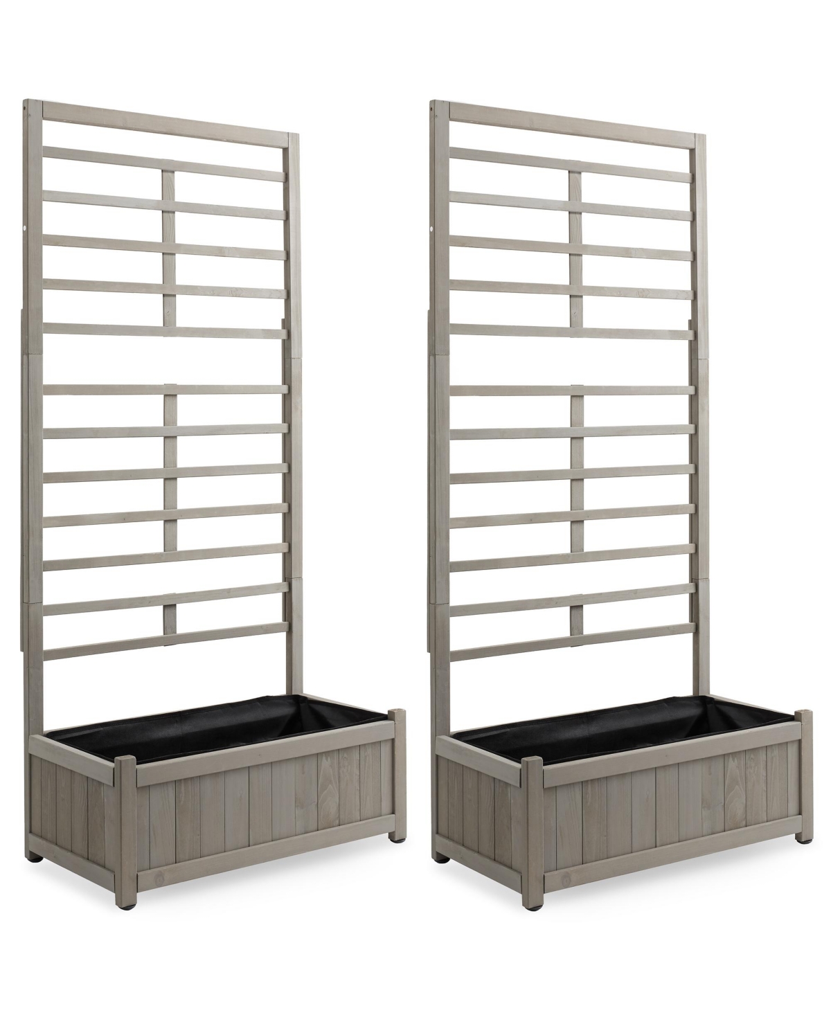 Click here for Set of Two Wooden Climbing Planter Box - Raised Ga... prices