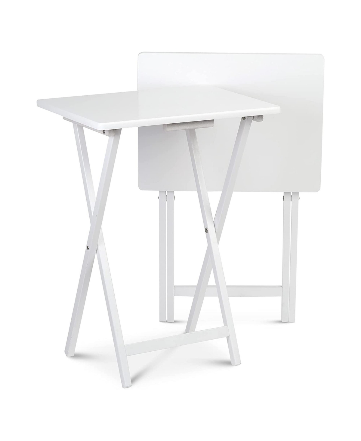 Click here for Pj Wood Solid Wood Compact Folding Tv Tray and Sna... prices