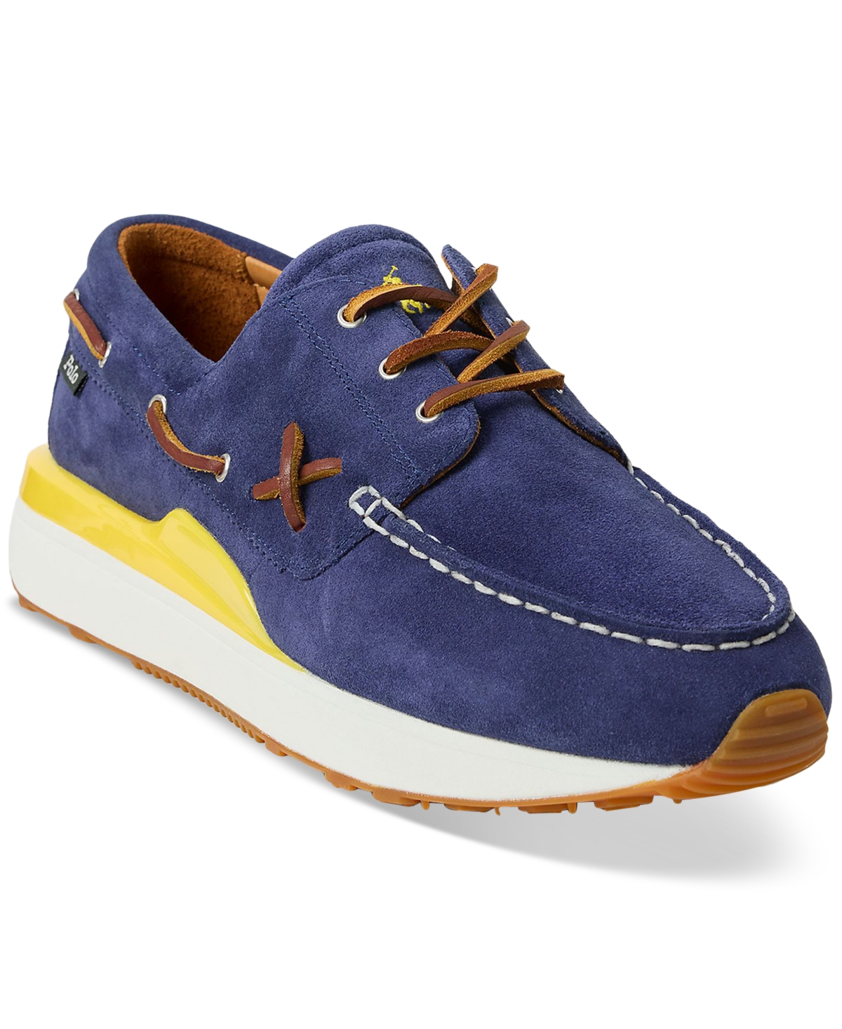 Click here for Polo Ralph Lauren Mens Train 89 Suede Moc-Toe Snea... prices