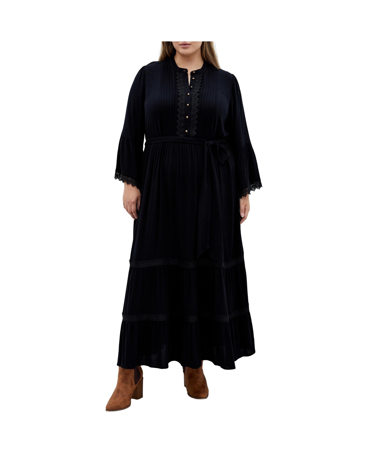 Click here for City Chic Plus Size Camille Maxi Dress - Black prices