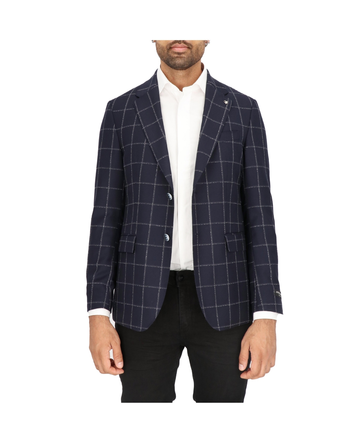 Click here for Scotch & Soda Mens Blue/Grey Sports Coat - Blue prices