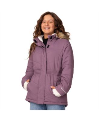 Free Country Girls Long Bib Puffer Jacket - Macy's