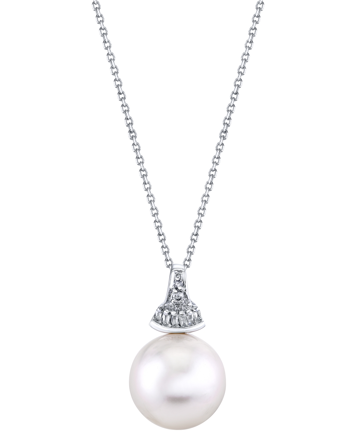 Click here for 14k White Gold Necklace  Cultured South Sea Pearl... prices