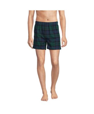 Lands' End Men's Classic Fit Flannel Boxers - Macy's