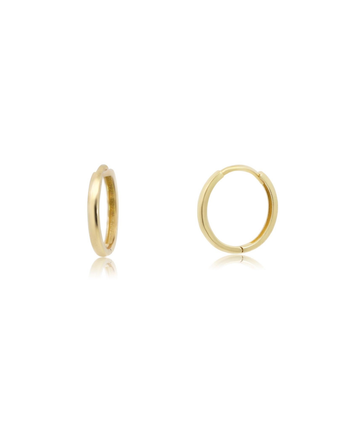 Click here for The Lovery Gold Huggie Hoop Earrings 14K Yellow Go... prices