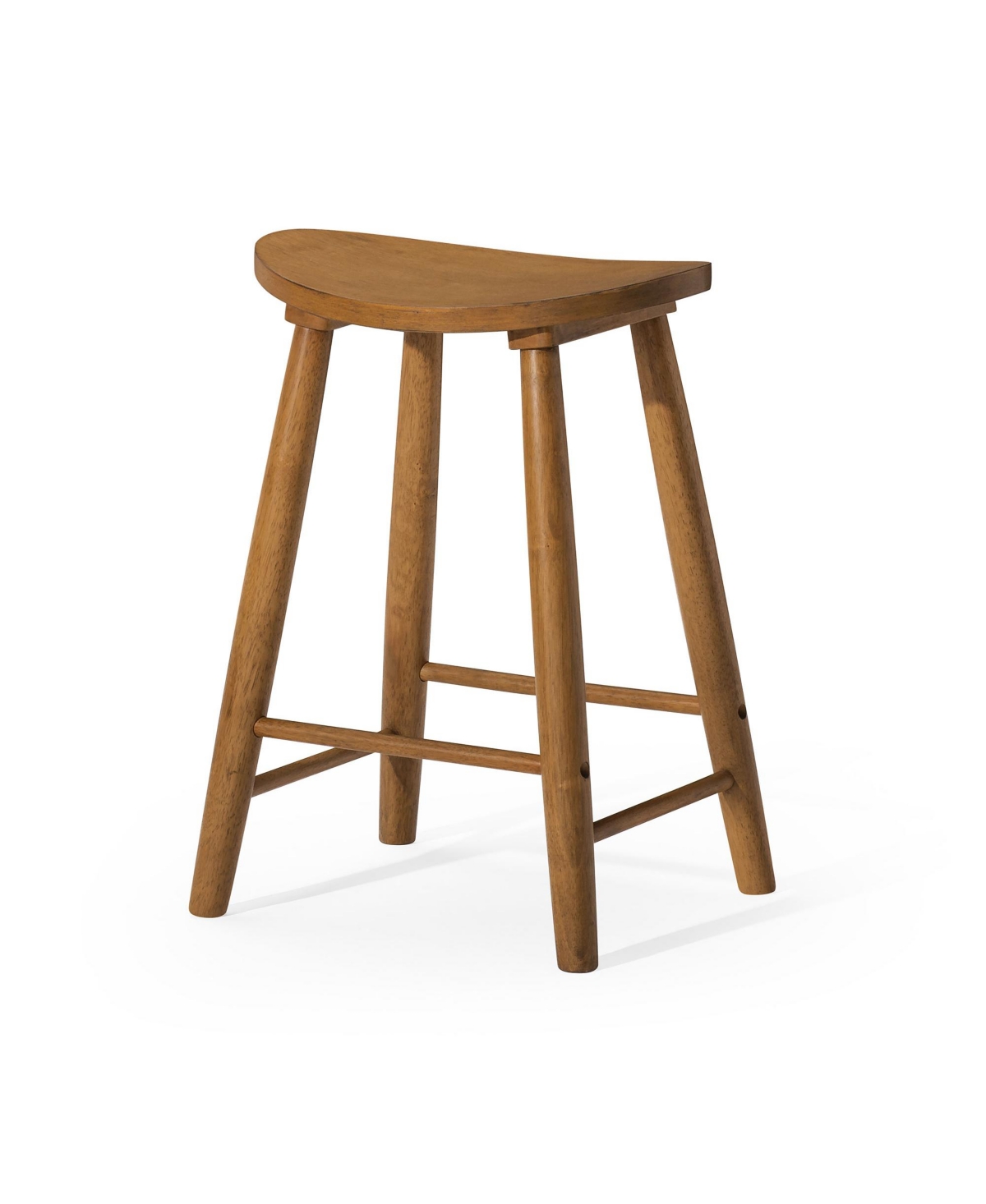 Click here for Maven Lane Luna Counter Stool in Rustic Natural Wo... prices