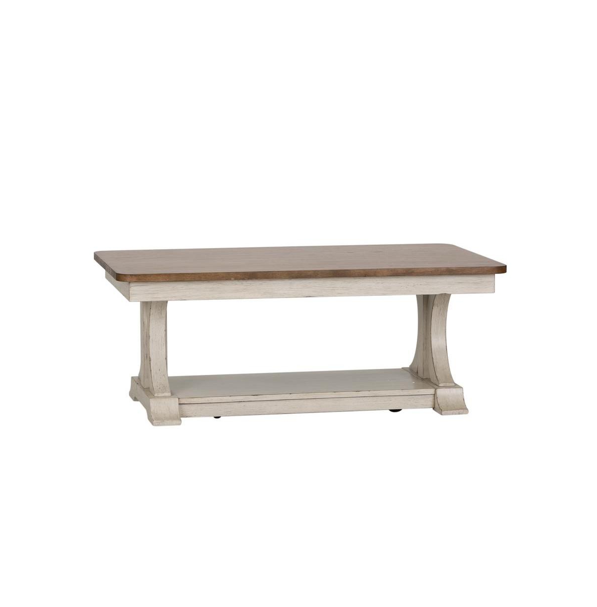 Click here for Liberty Furniture Rectangular Cocktail Table - Whi... prices