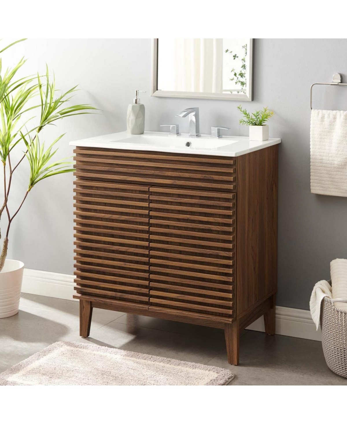 Click here for Freestanding Bath Vanity with White Ceramic Top Un... prices