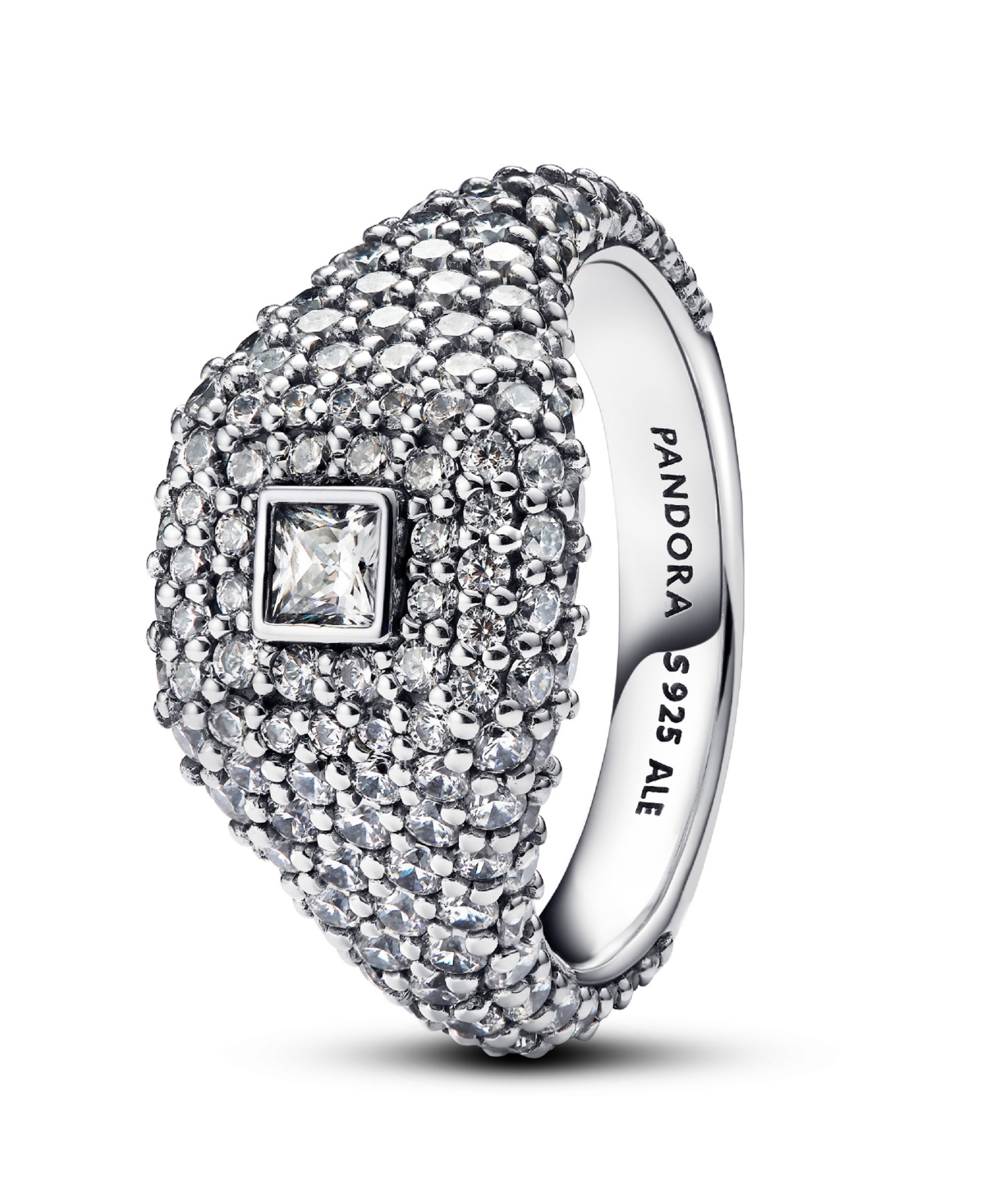 Click here for Pandora Sterling Silver Pave Square Cocktail Ring... prices