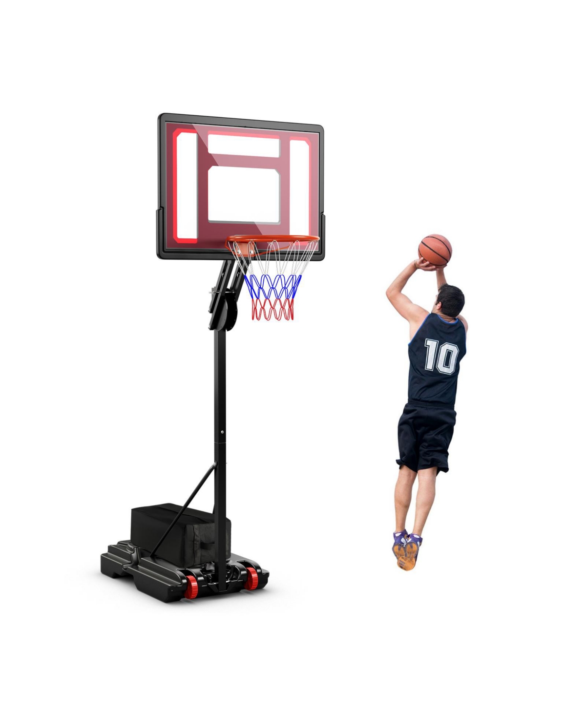 Click here for Kuyotq Basketball Hoop with 5-10 Feet Adjustable H... prices