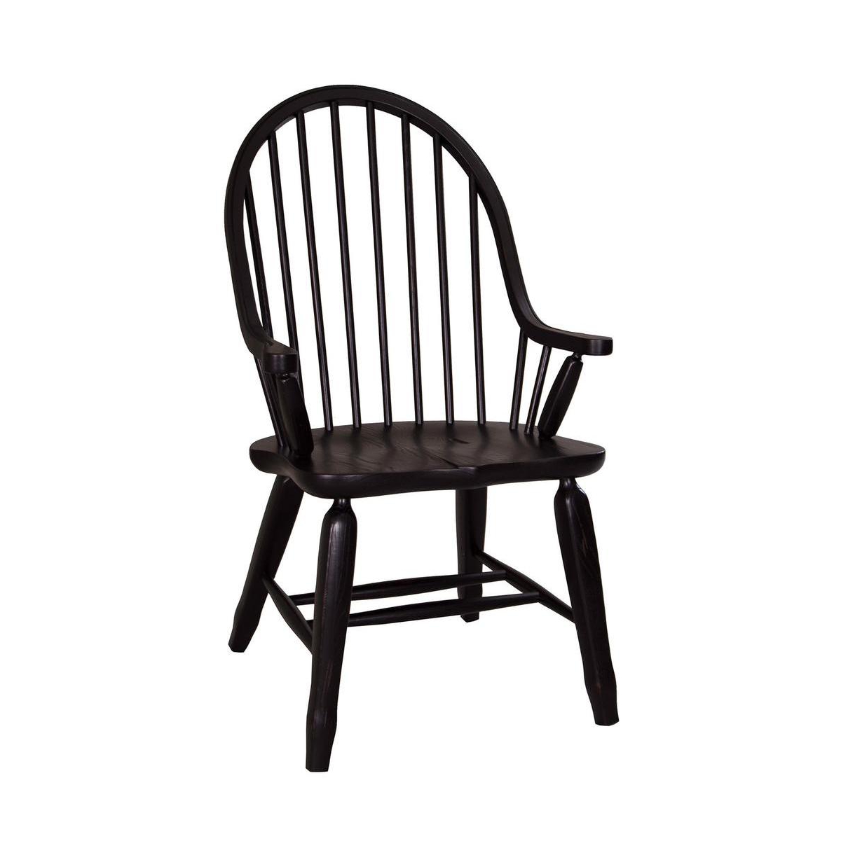 Click here for Liberty Furniture Bow Back Arm Chair - Black - Bro... prices