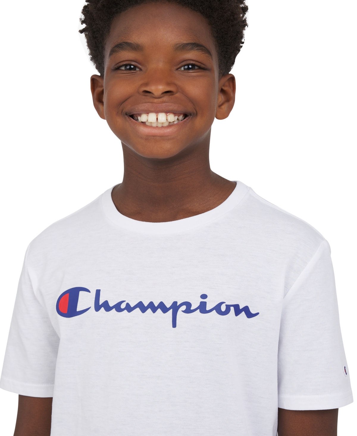 Click here for Champion Big Boys Signature Logo T-Shirt - White prices