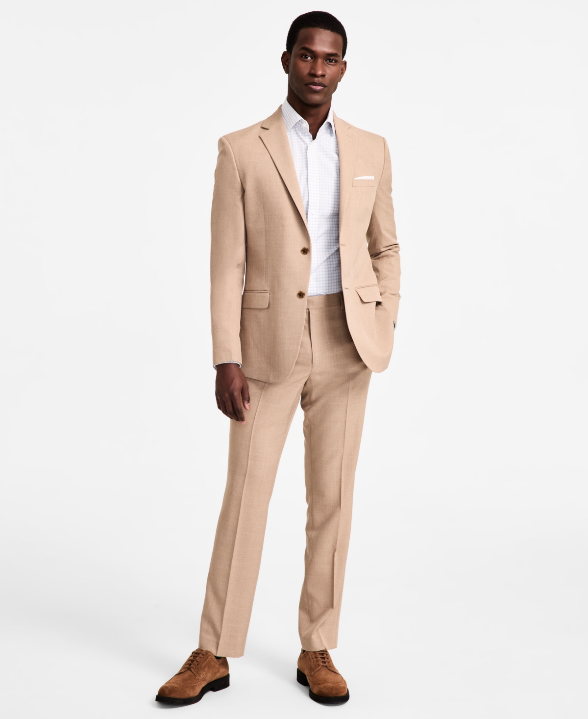 Click here for Dkny Mens Modern-Fit Suit - Tan prices