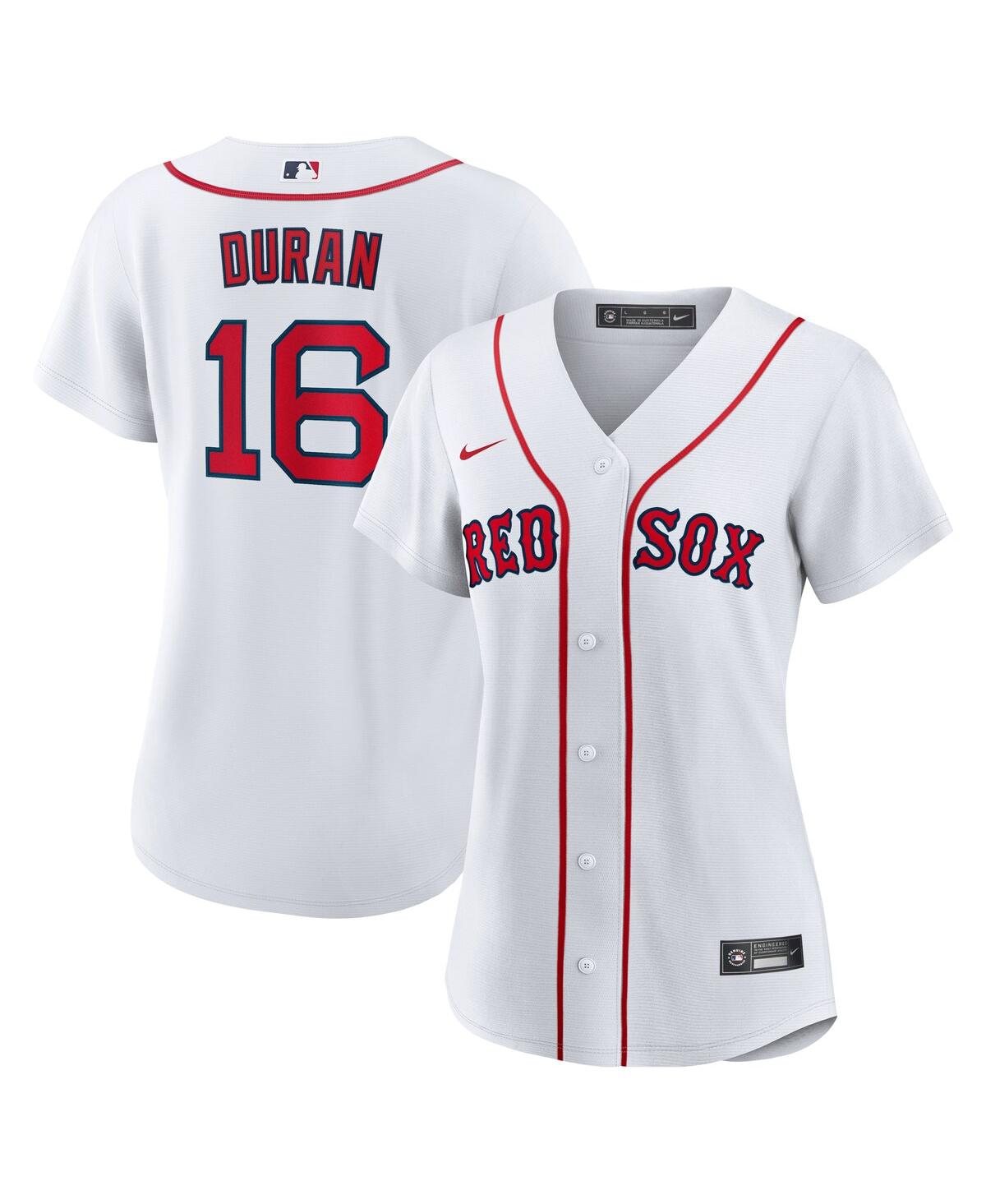 Click here for Nike Womens Jarren Duran White Boston Red Sox Repl... prices