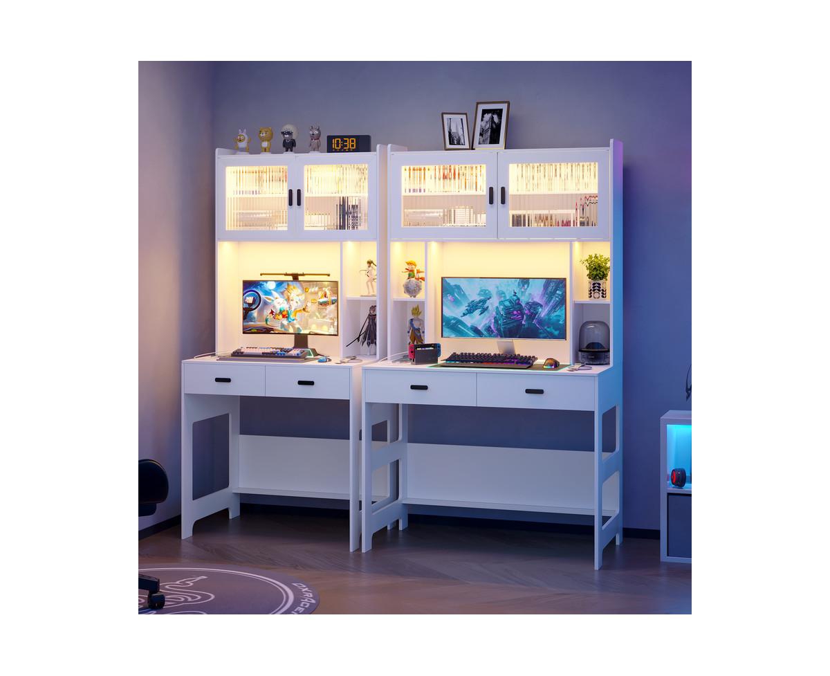 Click here for Vlsrka Vanity Makeup Desk with Mirror and Lights -... prices