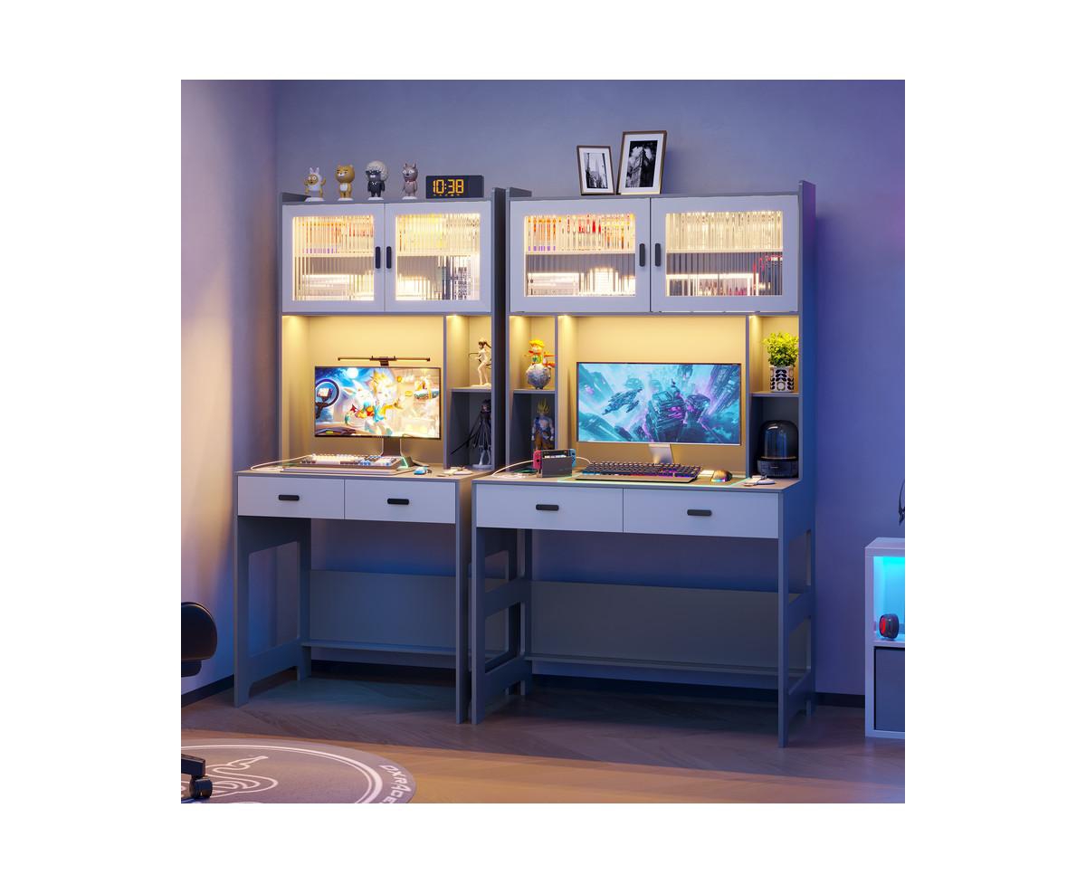 Click here for Vlsrka Vanity Makeup Desk with Mirror and Lights -... prices
