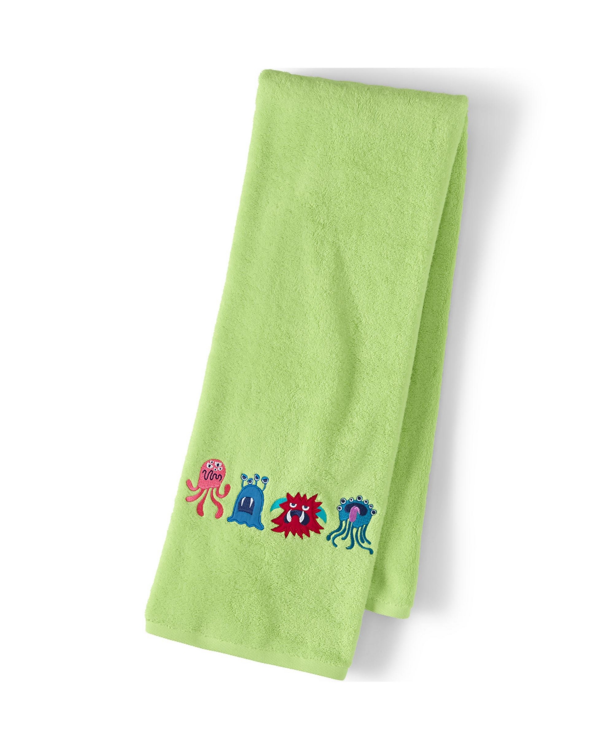 Click here for Lands End Kids Cotton Applique Bath Towel - Monste... prices