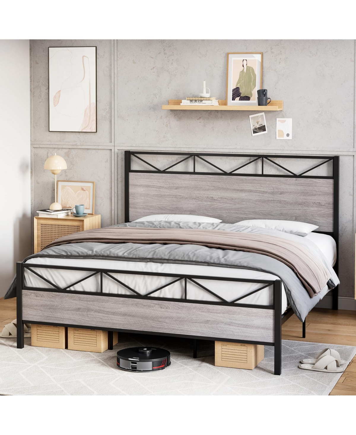 Click here for gaomon Queen Bed Frame  Metal Platform Bed Frame w... prices
