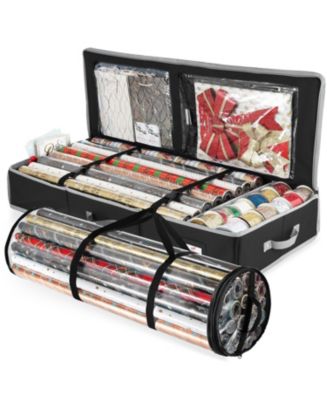 Christmas Wrapping Paper Storage Containers - Gift Wrapping Organizer ...